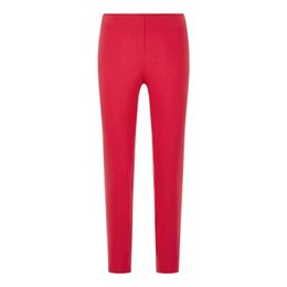 GOLDNER Damen Stoffhose "Elegante 7/8-Hose mit Schlupfbund", rot, Gr. 52, Obermaterial: 67% Baumwolle CO. 28% Polyamid PA. 5% Elasthan EL., Hosen,