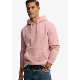 Superdry Herren Kapuzensweatshirt "Essential Logo Hoodie Hb", rosa, Gr. XXXL, unifarben, Sweatware, Obermaterial: 80% Baumwolle, 20% Polyester,