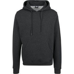 Urban Classics Herren Kapuzensweatshirt "Urban Classics Herren Basic Terry Hoody"charcoal, Gr. S, unifarben, 65% Baumwolle, 35% Polyester, Sweatshirts