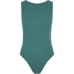 Urban Classics Damen Body "Urban Classics Damen Ladies Rib Tank Body"paleleaf, Gr. XS, 95% Baumwolle, 5% Elasthan, Bodys