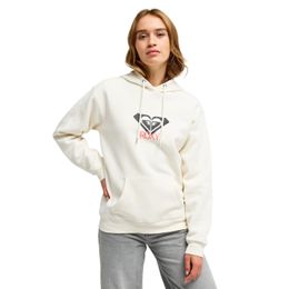 Roxy Damen Hoodie "Surf Stoked Brushed Art"egret, Gr. XXL, Obermaterial: 60% Baumwolle, 40% Polyester., Sweatshirts