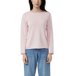 Strickpullover s.Oliver, Damen, Gr. 38, rose, Strick, Obermaterial: 100% Baumwolle, unifarben, normal h&uuml;ftbedeckend, U-Boot-Ausschnitt, Pullover Strickpullover, mit U-Boot-Ausschnitt