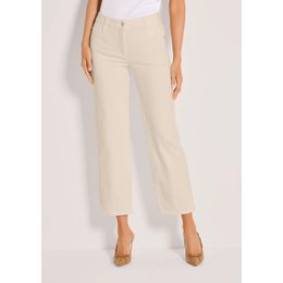 Madeleine Mode MADELEINE Damen Regular-fit-Jeans "Jeans Baumwollhose mit Saumabn&auml;hern", grau, Modern, Gr. 48, Obermaterial: 92% Baumwolle CO. 6% Polyester PES. 2%