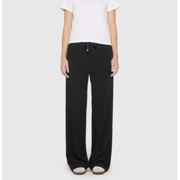 MAC Damen Stretch-Hose "CHRISTY"schwarz, Gr. 36, Web, Obermaterial: 91% Polyester, 9% Elasthan, Hosen, mit hoher Leibh&ouml;he und weiter Beinform