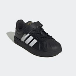 Damen Sneaker "STREETTALK", adidas Sportswear, Gr. 33core schwarz, cloud wei&szlig;, gold metallic, Synthetik, Schuhe, inspiriert vom Design des adidas