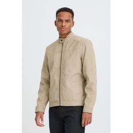 Hemdjacke Blend "BHFossy", Herren, Gr. M, winter twig, 100% Polyester, unifarben, Basic, normal normal, ohne Ausschnitt, Jacken, Modische Kunstlederjacke mit praktischen Eingriffstaschen