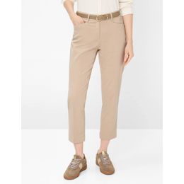 Brax Damen 5-Pocket-Hose "Style MARA S"beige, Gr. 88, Web, 78% Baumwolle, 18% Lyocell, 4% Elasthan, Hosen