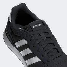 Herren Sneaker "RUN 60S 4.0", adidas Sportswear, Gr. 48, schwarz-wei&szlig;, Leder, Textil, Schuhe