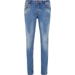 2Y STUDIOS Herren Bequeme Jeans "2Y Studios Herren 2Y Skinny Fit Jeans"blau, Gr. 32, unifarben, 97% Baumwolle, 3% Elasthan, Jeans