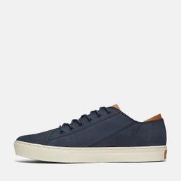 Timberland Herren Sneaker "ADVENTURE 2.0 LOW LACE UP SNEAKER", Gr. 44,5, blau, Leder, Schuhe, aus Leder
