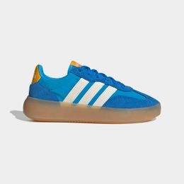 M&auml;dchen Sneaker "BARREDA DECODE KIDS", adidas Sportswear, Gr. 38, blau, Leder, Textil, Schuhe, inspiriert vom Design des Handball Spezial, f&uuml;r Kinder