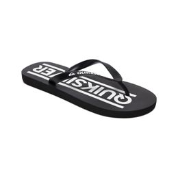Quiksilver Jungen Sandale "Java Wordmark", Gr. 1, schwarz-wei&szlig;, Obermaterial: Synthetikmaterial / Au&szlig;ensohle: Moosgummi, Schuhe