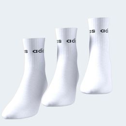 M&auml;dchen Funktionssocken "LIN KIDS CRW 3P", adidas Performance, Gr. 34, wei&szlig;, Obermaterial: 65% Baumwolle, 31% Polyester, 4% Elasthan, Socken