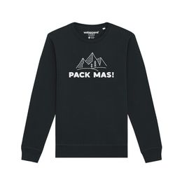 Watapparel Sweatshirt 'Pack mas!' male Black size XS