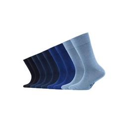 s.Oliver M&auml;dchen Kurzsocken "Socken 9er Pack", Gr. 31, blau, Obermaterial: 80% Baumwolle CO. 17% Polyamid PA. 3% Elasthan EL., Socken