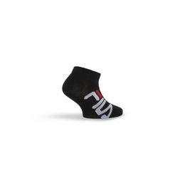 Fila M&auml;dchen Sneakersocken "JUNIOR UNISEX INVISIBLE SOCKS", Gr. 31, schwarz, diverse Faserarten, unifarben mit Farbeinsatz, Socken, mit