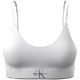 Damen Bralette "UNLINED BRALETTE", Calvin Klein Underwear, Gr. Swei&szlig;, BHs, K&ouml;rpernahe Passform mit elastischem Bund