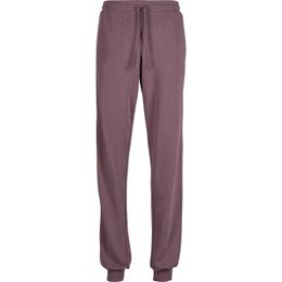 Stoffhose Urban Classics "Urban Classics Light Terry Basic Sweatpants", Damen, Gr. M, US-Gr&ouml;&szlig;en, fadedlila, 95% Baumwolle, 5% Elasthan, unifarben, loose fit, Hosen Stoffhose