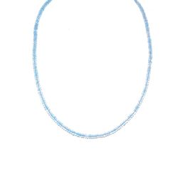 Firetti Damen Kette ohne Anh&auml;nger "Schmuck Geschenk Silber 925 Halsschmuck Halskette Blautopas", 45, Silber 925 (Sterlingsilber), B: 4mm, bunt,