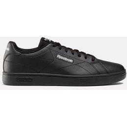 Reebok CLASSIC Damen Sneaker "COURT CLEAN", Gr. 38,5, schwarz, Synthetik, Schuhe