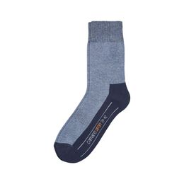 Camano Herren Sportsocken "Sportsocken 4er Pack", Gr. 43, blau, 53% Baumwolle, 25% Polyester, 20% Polyamid, 2% Elasthan, Colorblocking, Socken