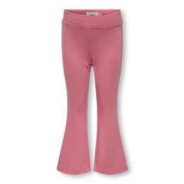 KIDS Only M&auml;dchen Jerseyhose "KMGPAIGE LIFE FLARED PNT NOOS", pink, Gr. 110, unifarben, Jersey, Obermaterial: 65% Viskose, 30% Polyester, 5%