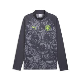 Puma Herren T-Shirt "Manchester City Aufw&auml;rmoberteil Herren", grau, Gr. M, Obermaterial: 100% Polyester, Shirts