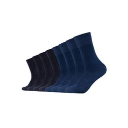s.Oliver Herren Kurzsocken "Socken 8er Pack", Gr. 43, blau, Obermaterial: 80% Baumwolle CO. 15% Polyamid PA. 5% Elasthan EL., Socken