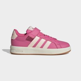 M&auml;dchen Sneaker "GRAND COURT 3.0 F&Uuml;R KINDER", adidas Sportswear, Gr. 34, pink, Synthetik, Textil, Schuhe, mit Klettverschluss, f&uuml;r Kinder