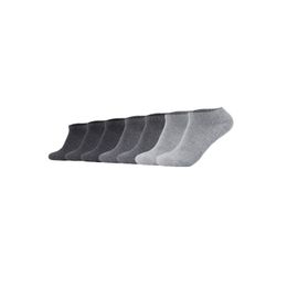 Camano Herren Kurzsocken "Socken 7er Pack", Gr. 43, grau, Obermaterial: 80% Baumwolle CO. 17% Polyamid PA. 3% Elasthan EL., Socken