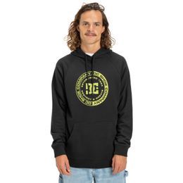 DC Shoes Herren Hoodie "DC Corpo Raglan", schwarz, Gr. XS, Obermaterial: 55% Baumwolle, 25% Baumwolle, 20% Polyester., Sweatshirts