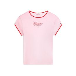 Tommy Hilfiger T-Shirt Damen Gr&ouml;&szlig;e XXS rosa / rot