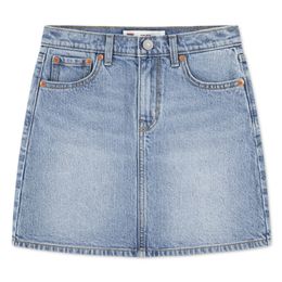 LEVI'S KIDS M&auml;dchen Jeansrock "LVG ICON SKIRT", blau, Gr. 10, Denim/Jeans, Obermaterial: 99% Baumwolle, 1% Elasthan, R&ouml;cke, mit einstellbarer Weite,
