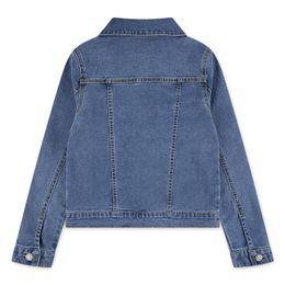 LEVI'S KIDS M&auml;dchen Jeansjacke "STRETCH TRUCKER JACKET", blau, Gr. 8, Denim/Jeans, Obermaterial: 70% Baumwolle, 28% Polyester, 2% Elasthan, Jacken,