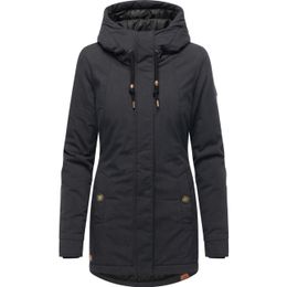 Ragwear Damen Winterjacke "Monadena Parka YOUMODO", schwarz, Gr. XS, Obermaterial: 68% Baumwolle, 32% Nylon. Innenfutter: 100% Polyester. Wattierung: