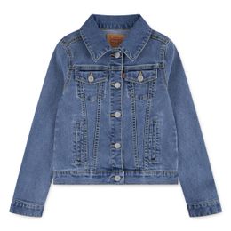 LEVI'S KIDS M&auml;dchen Jeansjacke "STRETCH TRUCKER JACKET", blau, Gr. 10, Denim/Jeans, Obermaterial: 70% Baumwolle, 28% Polyester, 2% Elasthan, Jacken,