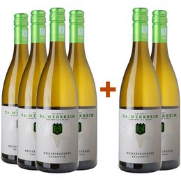 Weingut Dr. Wehrheim 4+2 Paket Kalkst&uuml;ck Weissburgunder VDP.Gutswein BIO Wei&szlig;burgunder 2022 Trocken - Pfalz &ndash; Probierpaket Qualit&auml;tswein