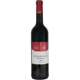 Weinhaus Schw&ouml;rer Weinhaus Schw&ouml;rer "Zwei Sterne" Sp&auml;tburgunder 2024 Trocken - Baden &ndash; Rotwein Qualit&auml;tswein