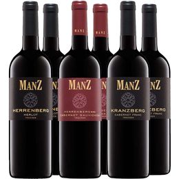 Manz Wein Weingut Manz Internationales Rotwein-Paket Trocken - Rheinhessen &ndash; Probierpaket Qualit&auml;tswein