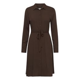 Ichi Blusenkleid 'Main' Damen Gr&ouml;&szlig;e 42 dunkelbraun Winterkleid