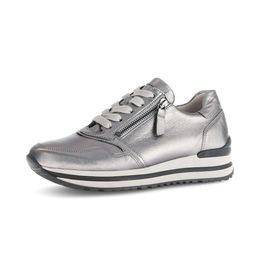 Gabor Damen Sneaker "Sneaker low Effektleder", Gr. 40grau, Schuhe