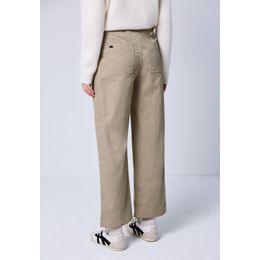 Damen Cordhoseschwarz morn beige, Gr. 40, STREET ONE STUDIO, unifarben, Cord, 98% Baumwolle, 2% Elasthan, Hosen, High Waist