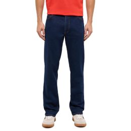 Mustang Herren 5-Pocket-Jeans "Tramper Straight", blau, Gr. 34, Denim/Jeans, Obermaterial: 99% Baumwolle, 1% Elasthan, Jeans, mit mittelhohem Bund