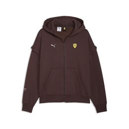 Puma Herren Hoodie "Scuderia Ferrari Premium Oversized Hoodie Herren"chocolate braun, Gr. L, Obermaterial: 66% Baumwolle, 34% Polyester;