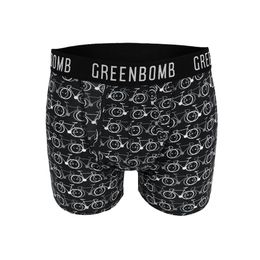 Greenbomb Boxershorts Herren Gr&ouml;&szlig;e XL grau / schwarz / wei&szlig;