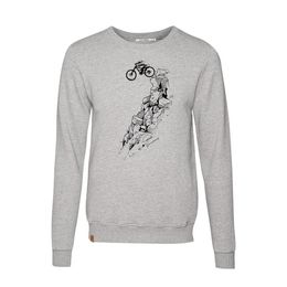 Greenbomb Sweatshirt 'Bike Rock Jump' male Grey size S