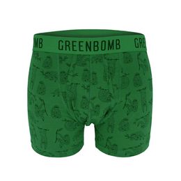 Greenbomb Boxer shorts 'Animal Sloth Hang' male Green size M