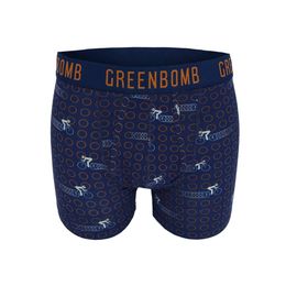 Greenbomb Boxershorts 'Bike Rings' Herren Gr&ouml;&szlig;e M navy / orange / wei&szlig;