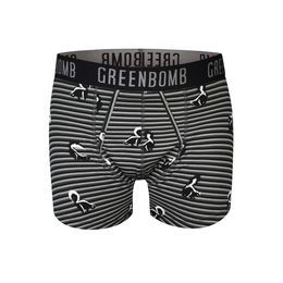 Greenbomb Boxershorts 'Animal Skunk' Herren Gr&ouml;&szlig;e L hellgrau / schwarz / schwarzmeliert