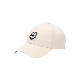 K by KARL LAGERFELD Karl Lagerfeld Cap 'IKON' Damen Gr&ouml;&szlig;e 55/60 creme / schwarz